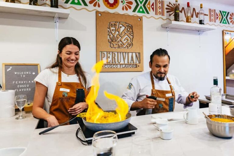 Cusco: Peruvian Cooking Class, Cocktails & Local Market Tour