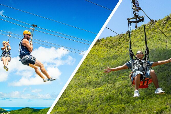 Zipline Experience: Sentry hill Zip & Flying Dutchman St Maartin